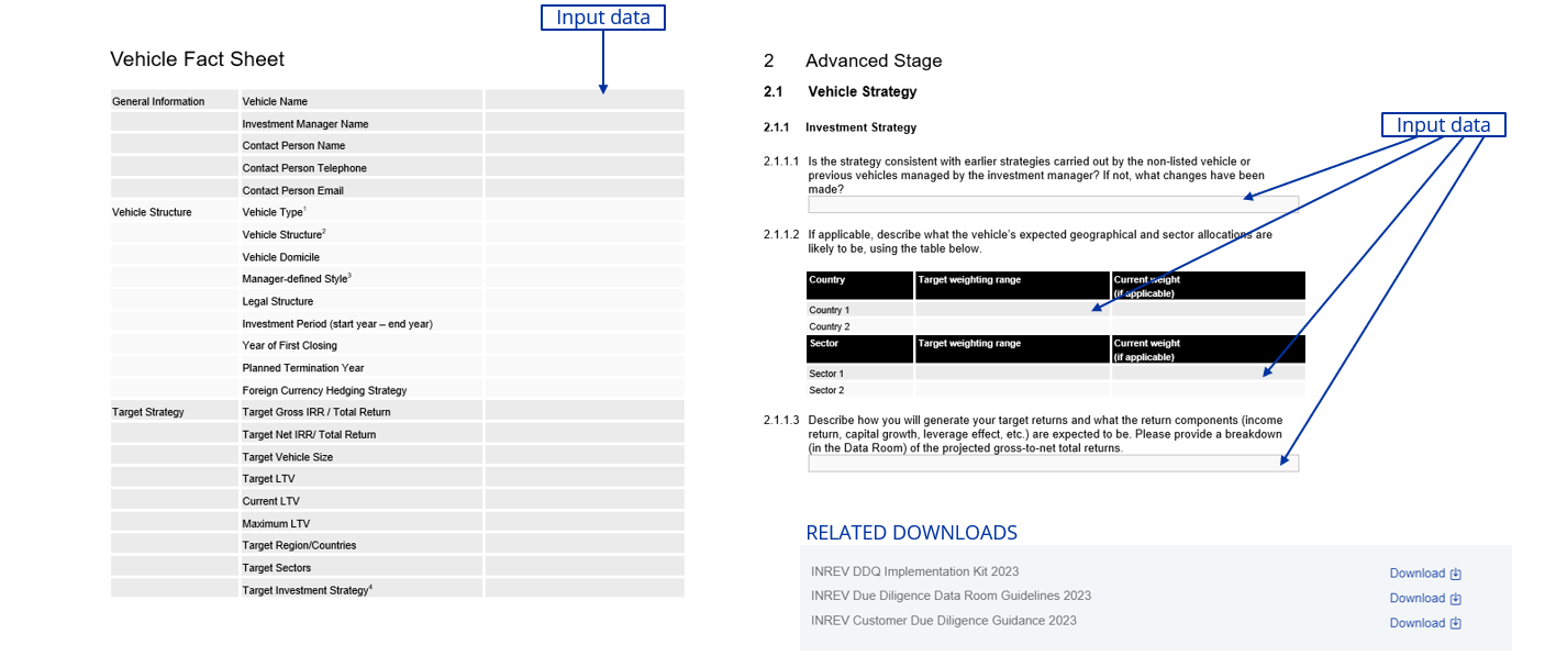INREV Due Diligence Questionnaires (DDQ) | INREV